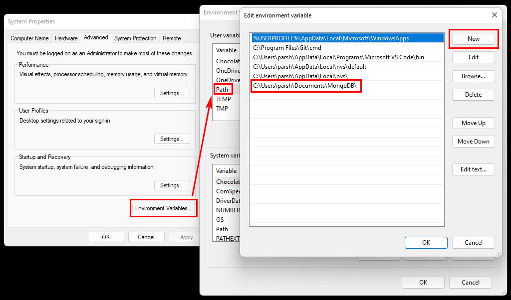Set Environment Variable Windows Hm